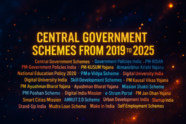 Major Central Government Schemes from 2019 to 2025 - UPPCS MAGAZINE
